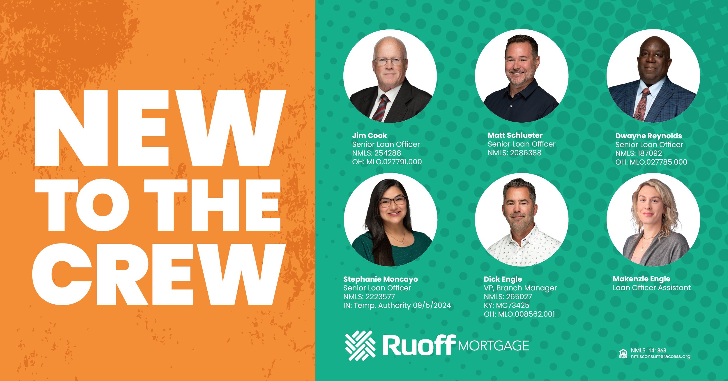 Ruoff Mortgage Welcomes New Loan Officers in June